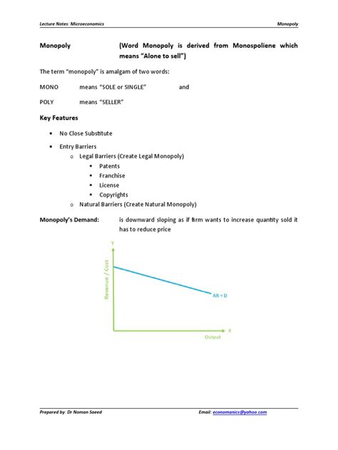 Lecture 12 Monopoly Single Price Monopoly And Price Discrimination