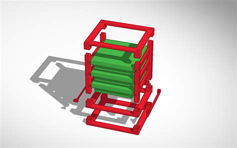 3d Design Nuc Server Rack Tinkercad