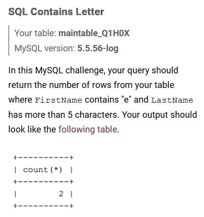 In This Mysql Challenge Your Query Should Return The Number Of Rows