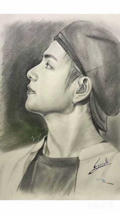 Kim Tae Hyung Sketch Bts V Bts Btsarmy Btslover Btsshorts Btsv Art Sketch Subscribe