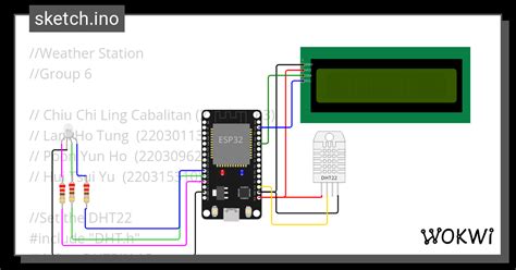 Group Weather Station Wokwi ESP STM Arduino Simulator