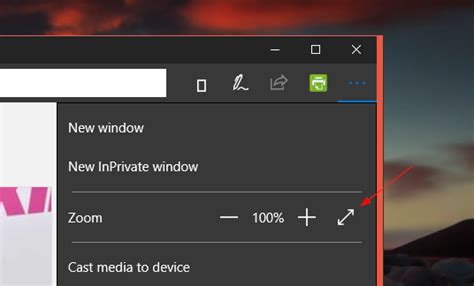how to enter microsoft edge in full screen mode edge talk