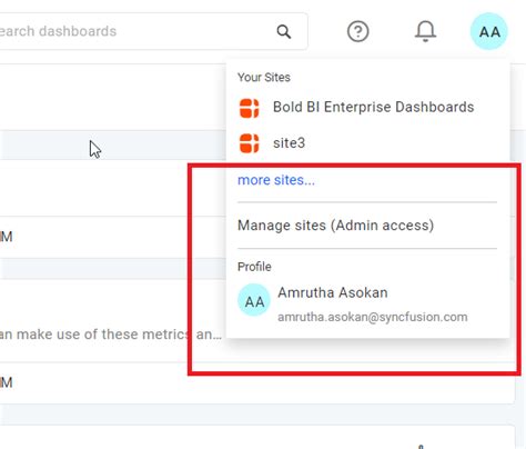 how to hide the profile notification and help icons bold bi embedded