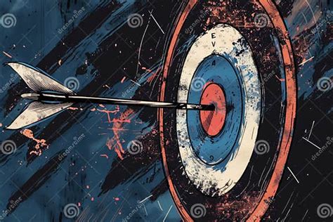 An Arrow Stuck In The Center Of A Target Stock Image Image Of Recreation Stuck 355492867