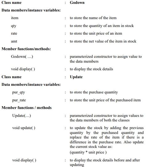ISC Computer Science Semester Solved Specimen Paper Class ICSEHELP
