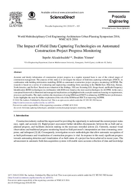 Pdf The Impact Of Field Data Capturing Technologies On Automated