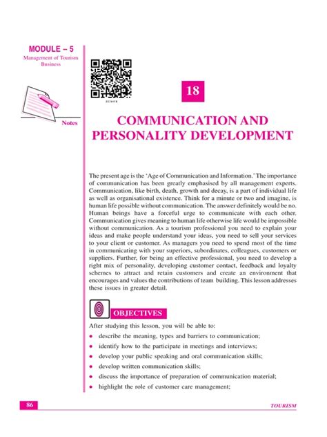 Typed Notes 1 Communication And Personality Developmentpdf A4agriculture