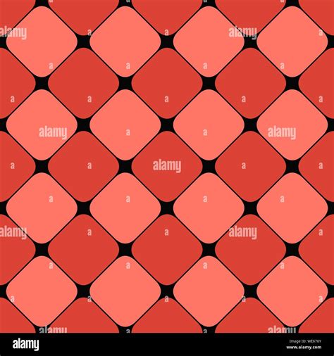 Square Pattern Background Design Geometrical Red Vector Illustration From Diagonal Squares