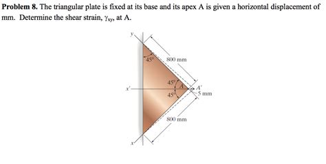 solved problem 8 the triangular plate is fixed at its base