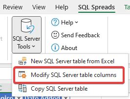 Modify SQL Server Table Columns