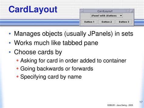 PPT Java Swing Lecture Layout Management PowerPoint Presentation ID