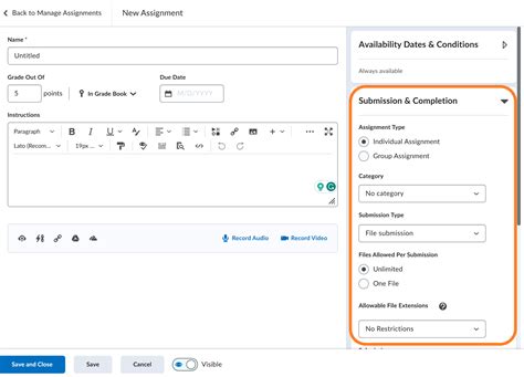 Brightspace Assignments Brightspace Essentials