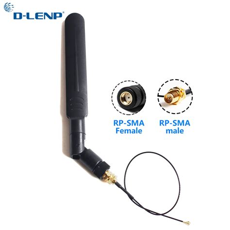 Dlenp Ghz Wifi Antenna Omni Dual Band Rp Sma Male Connector Pci U Fl To Rp Sma Female