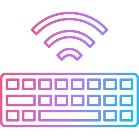 Wireless Keyboard Generic Gradient Icon