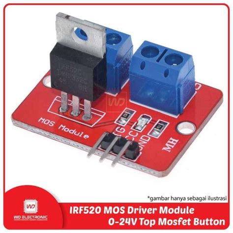 Jual IRF520 MOS Driver 0 24V Top Mosfet Button Module Di Seller EasyWare Electronics Pertokoan