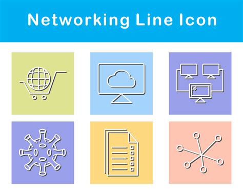 Networking Vector Icon Set Vector Art At Vecteezy