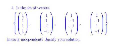 Solved Is The Set Of Vectors Chegg