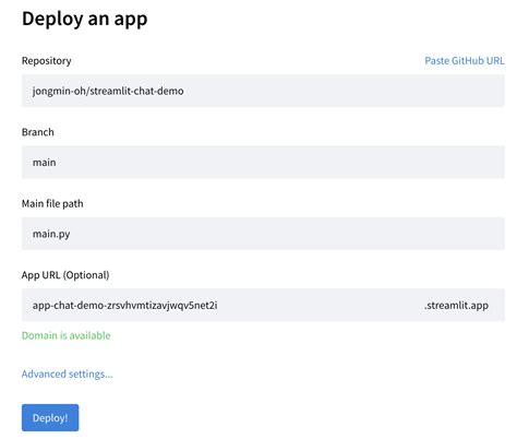 Chatgpt Streamlit Cloud 로 챗봇 서비스 배포하기