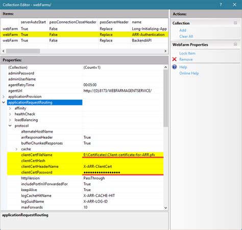Arr Authenticating Itself To Backend With Client Certificate On Re