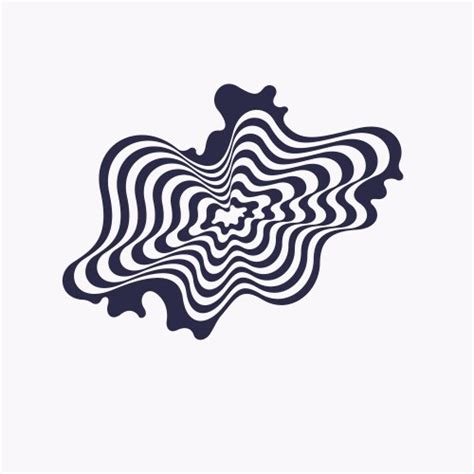 amorphous elements with the effect of visual vector image