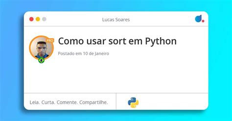 Como Usar Sort Em Python