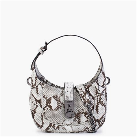 Guess Mini Maimie Python Hobo Bag