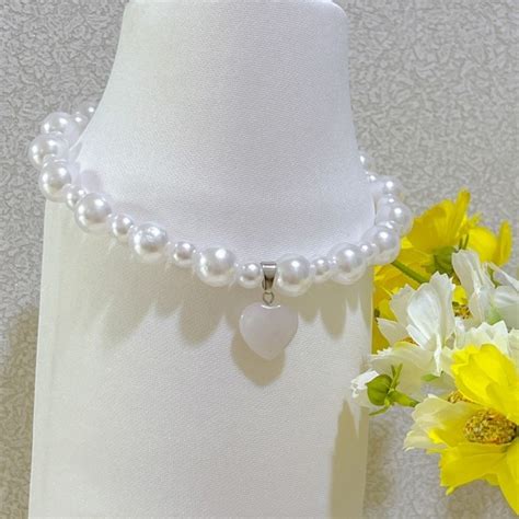 [쁘멍 핸드메이드] 강아지 진주 목걸이 페오펫몰