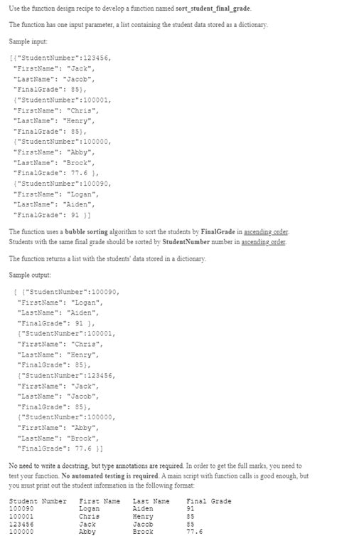 Solved Use The Function Design Recipe To Develop A Function Chegg Com