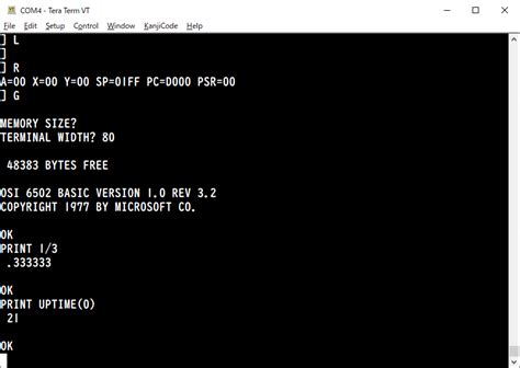 6502osi 8k Basic Xenesis