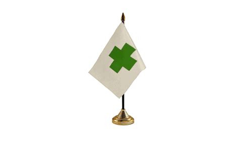 Buy Green Cross Small Table Flag Midland Flags