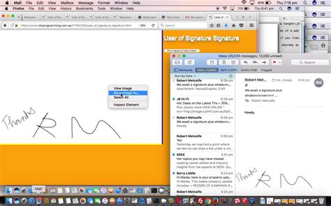 Signature Signature Proof Of Concept Supervisor Tutorial Robert James Metcalfe Blog