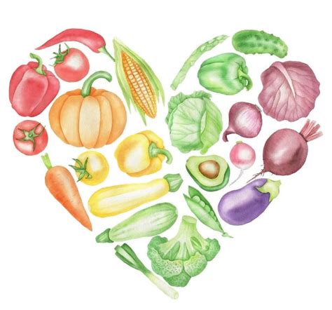 Heart Healthy Food Pictures Illustrations Royalty Free Vector Graphics