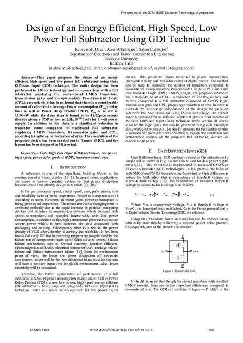 pdf design of an energy efficient high speed low power full