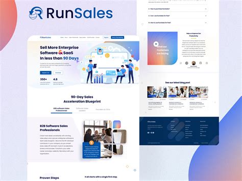 Saas Landing Page On Behance