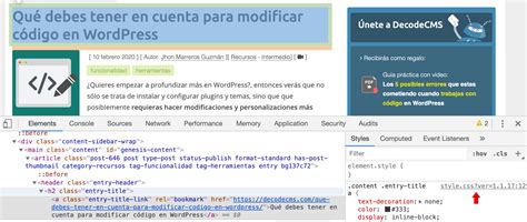 Overrides Del Navegador Para Modificar Un Tema De Wordpress Decodecms