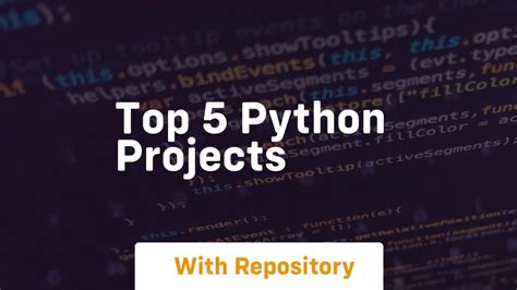 top 5 python projects youtube
