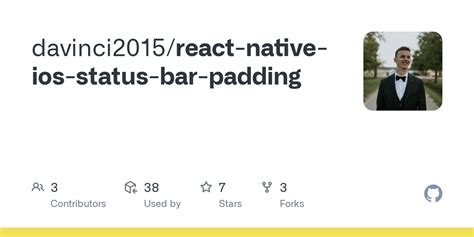 GitHub Davinci React Native Ios Status Bar Padding