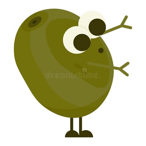 Isolated Olive Cartoon Stock Vector Illustration Of Smile 180051865