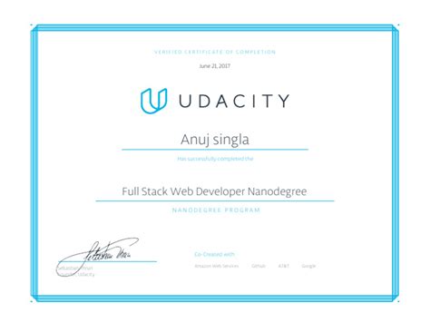 Udacity Certificatefullstack Pdf
