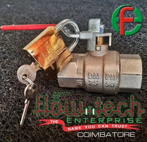 Threaded Lock Type Ball Valve Lockable Size To At Rs Piece In Coimbatore
