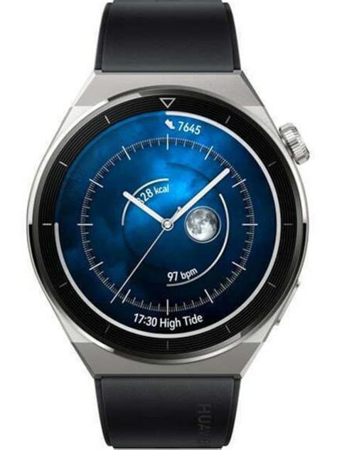 Huawei Watch GT 3 Pro Titanium 46mm Αδιάβροχο με Παλμογράφο (Black ...