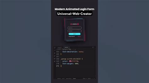 Modren Animated Loginform Himsingh Coding Html Css Webdesign