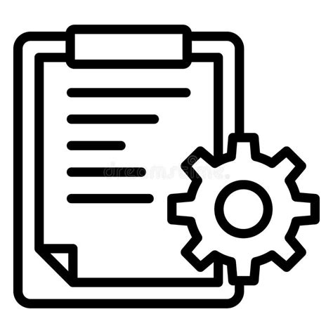 Assignment Ind Icon Stock Vector Illustration Of Outline 175454423