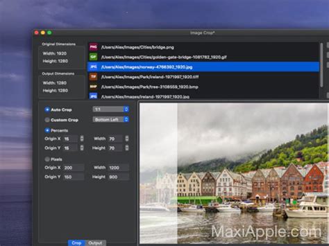 Image Crop Mac Recadrer Vos Photos Par Lot MaxiApple