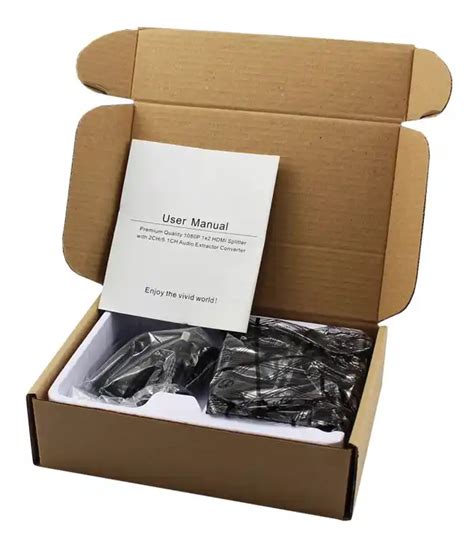 Hdmi 1 Input 2 Output Audio Video Splitter Yunzuo Hy Sp30102 N A