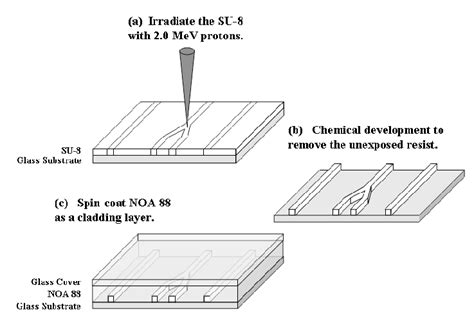 A Schematic Showing The Fabrication Procedure Of Optical Waveguides In Download Scientific