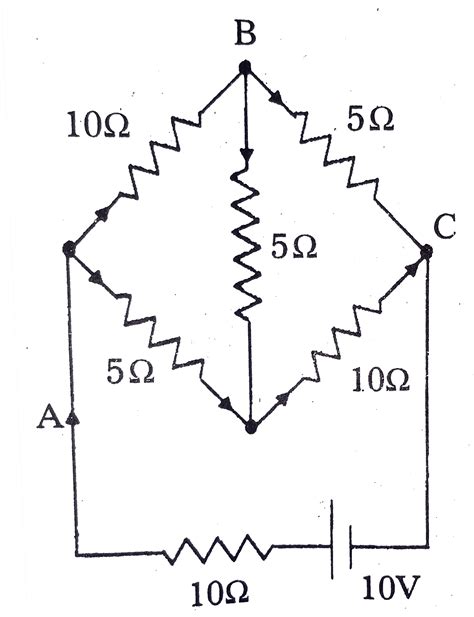 Determine The Current In Each Branch Of The Given Network