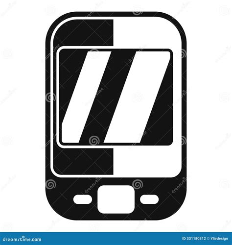 Smartphone Showing Loading Status Bar Icon Stock Illustration Illustration Of Wait White