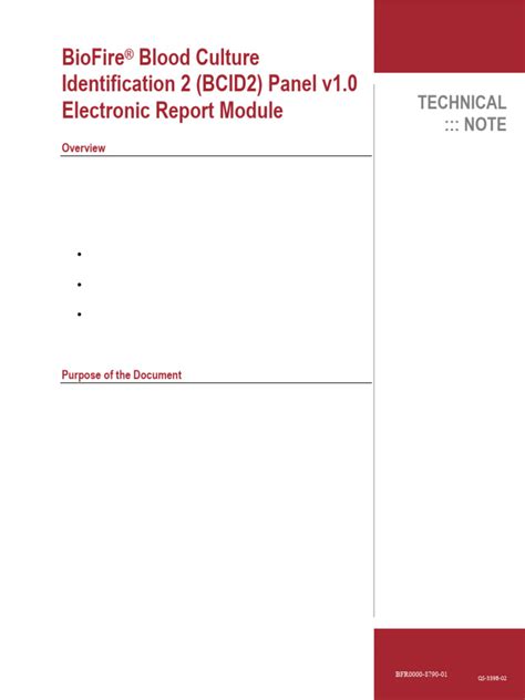 Bfr0000 8790 Fa Link Bcid2 Panel V1 0 Erm Tech Note Pdf Computing Microbiology