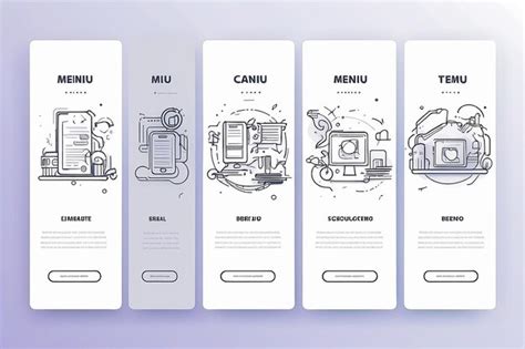 Premium Photo Web Onboarding Screens UI Design Vector Template